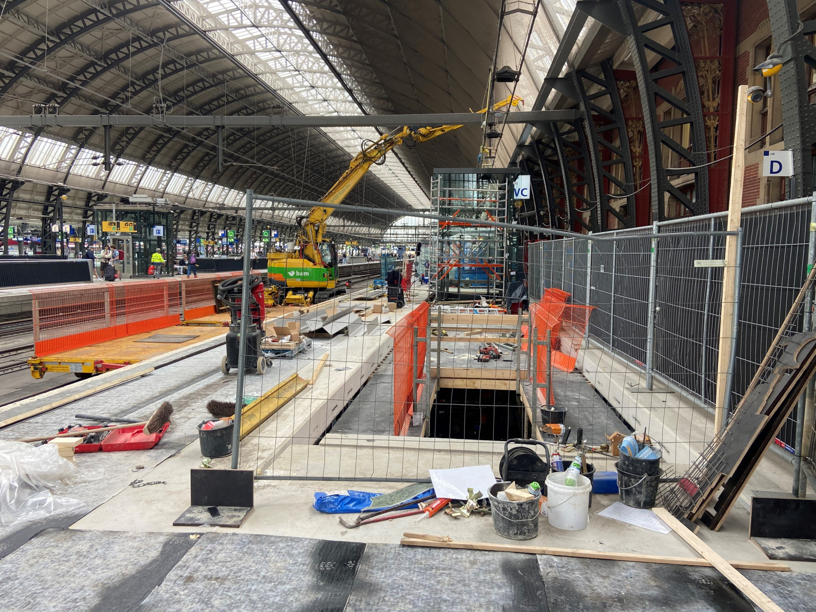 Volgende stap in grootschalige werkzaamheden Amsterdam Centraal
