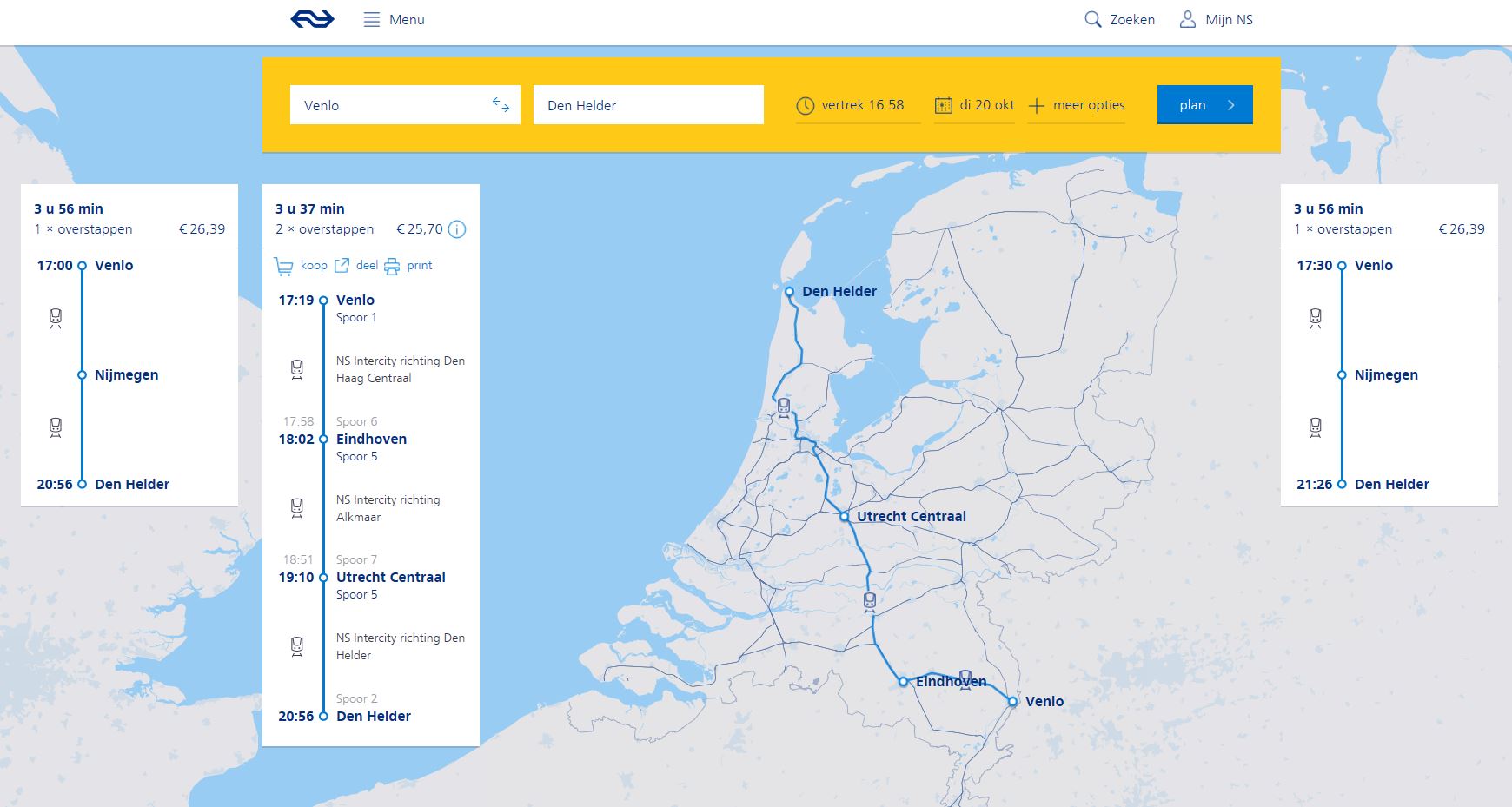 Reacties gevraagd: Nieuwe website NS is online