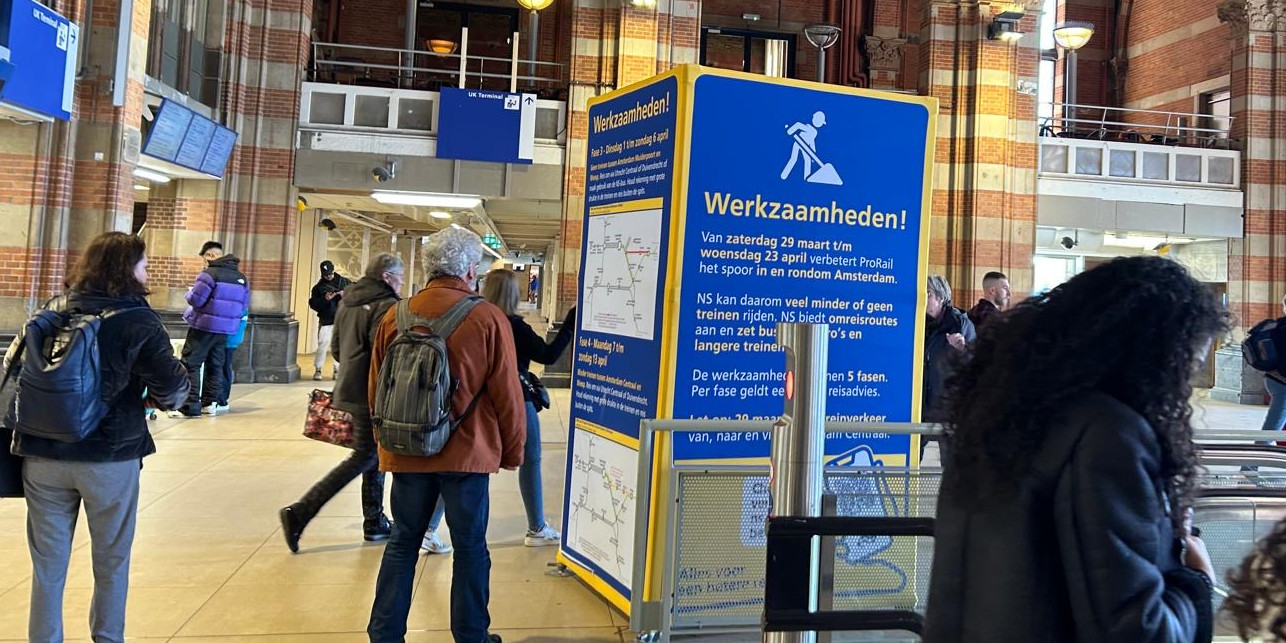 Start volgende bouwfase Amsterdam Centraal