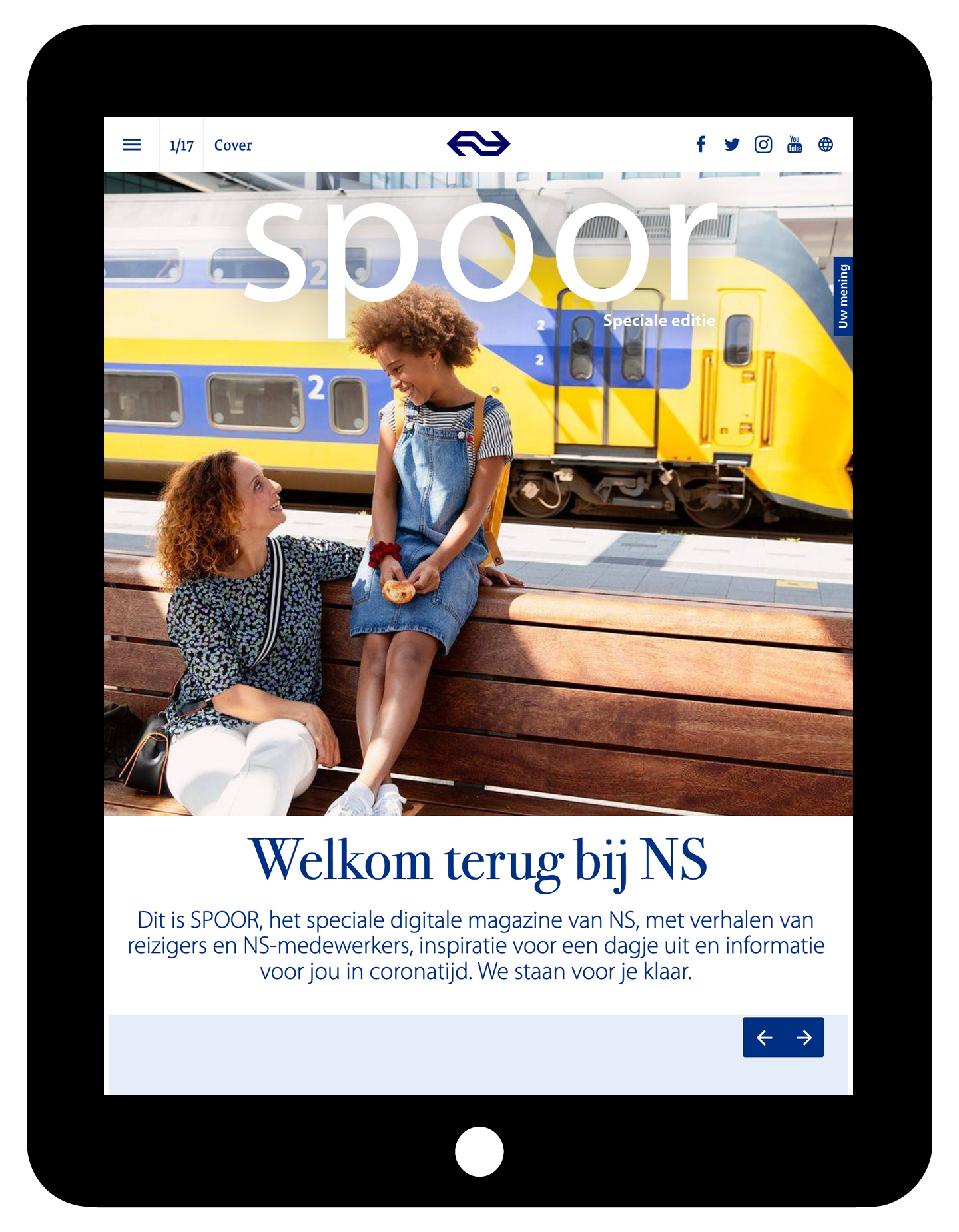 NS introduceert magazine SPOOR digitaal