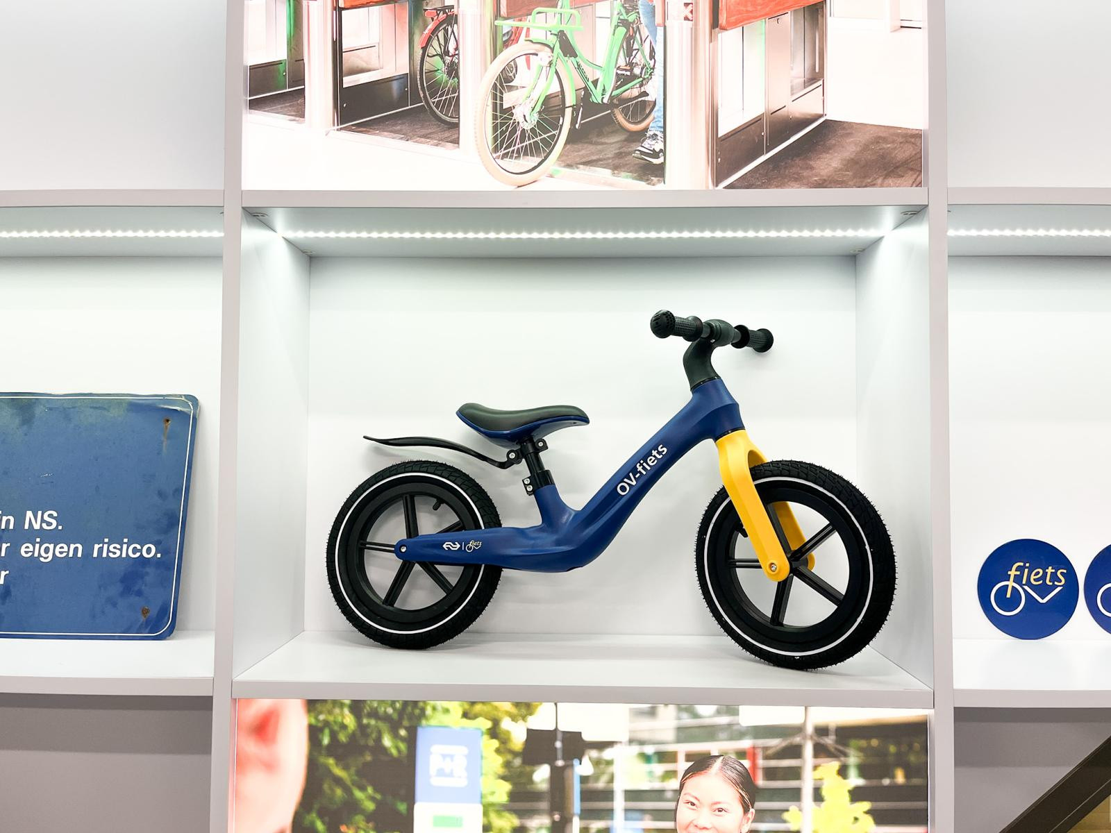 OV-loopfiets voor de allerjongste reizigers in NS Fanshop