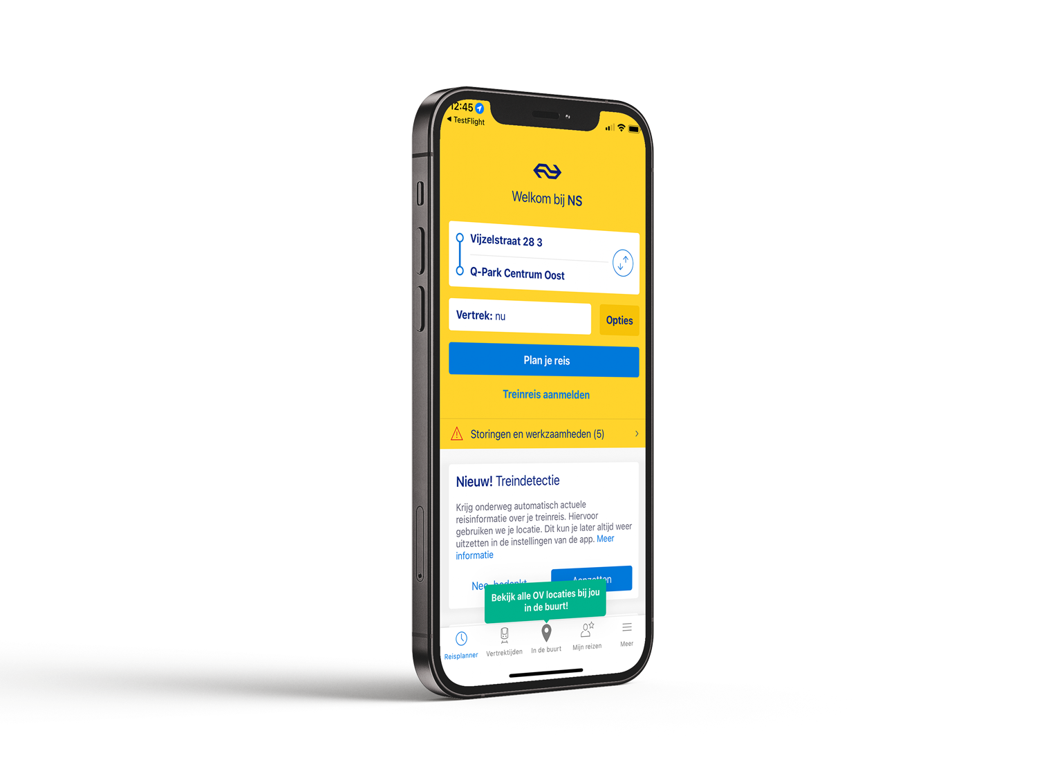 Nieuw in NS-app: plan een reis vanaf hier