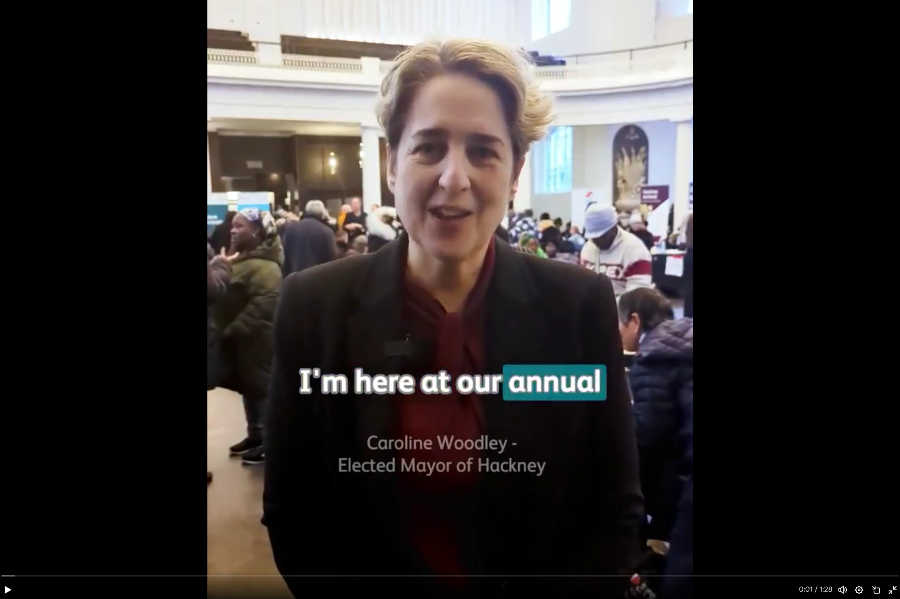 Watch: Mayor Woodley on working together for a safer Hackney