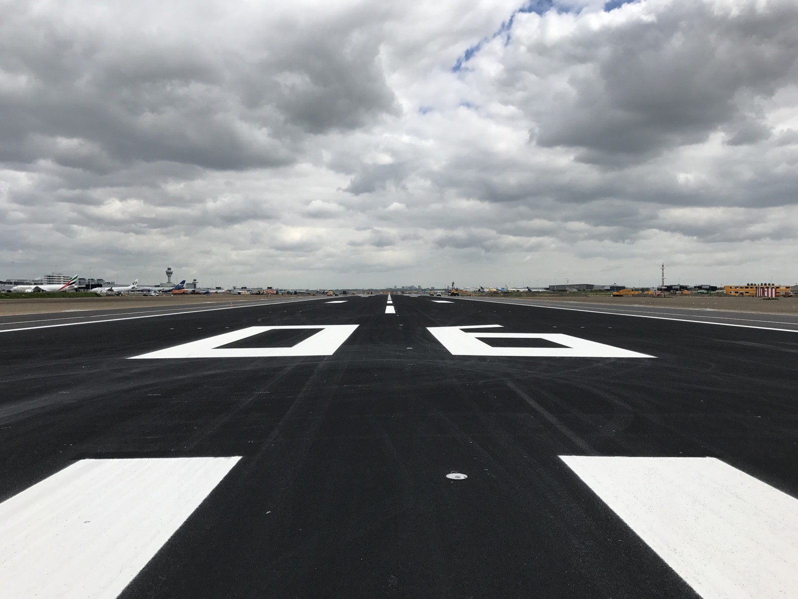 Cleaning rubber off Runway 06-24