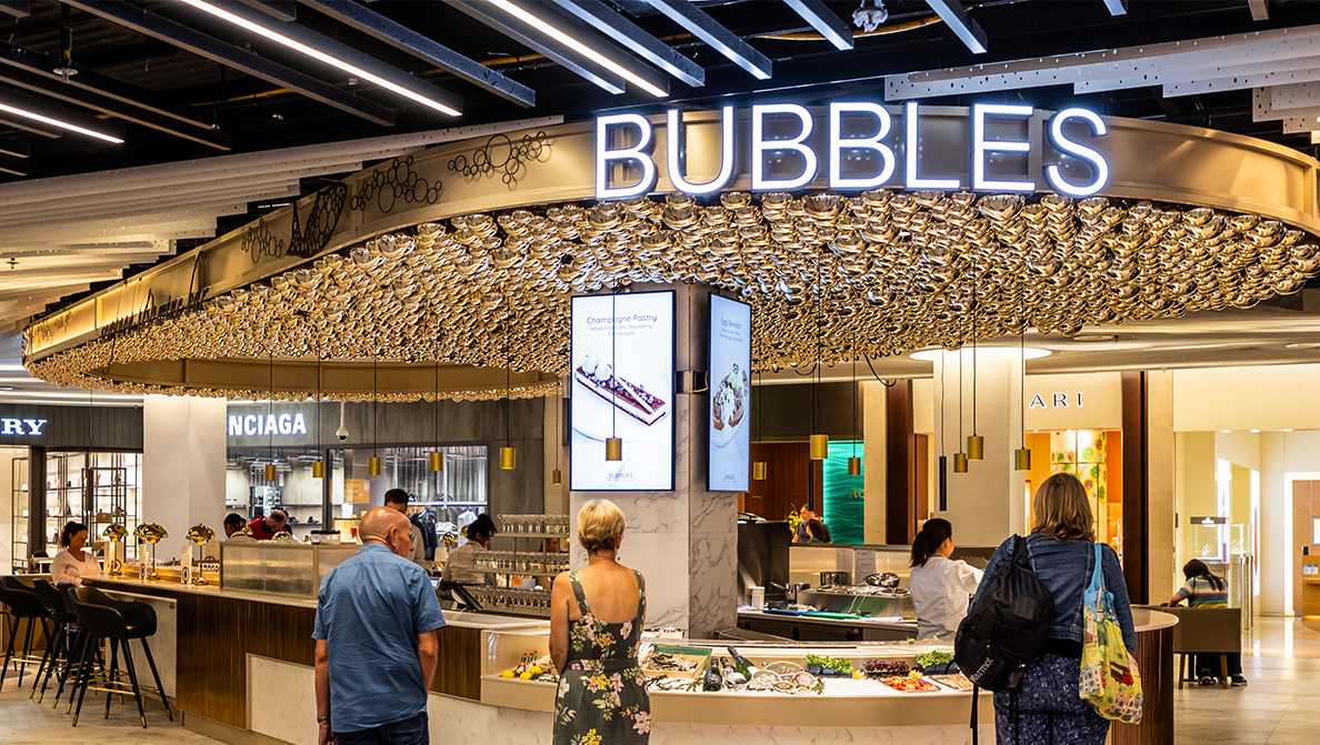 Bubbles Seafood & Wine Bar opent op nieuwe locatie Schiphol