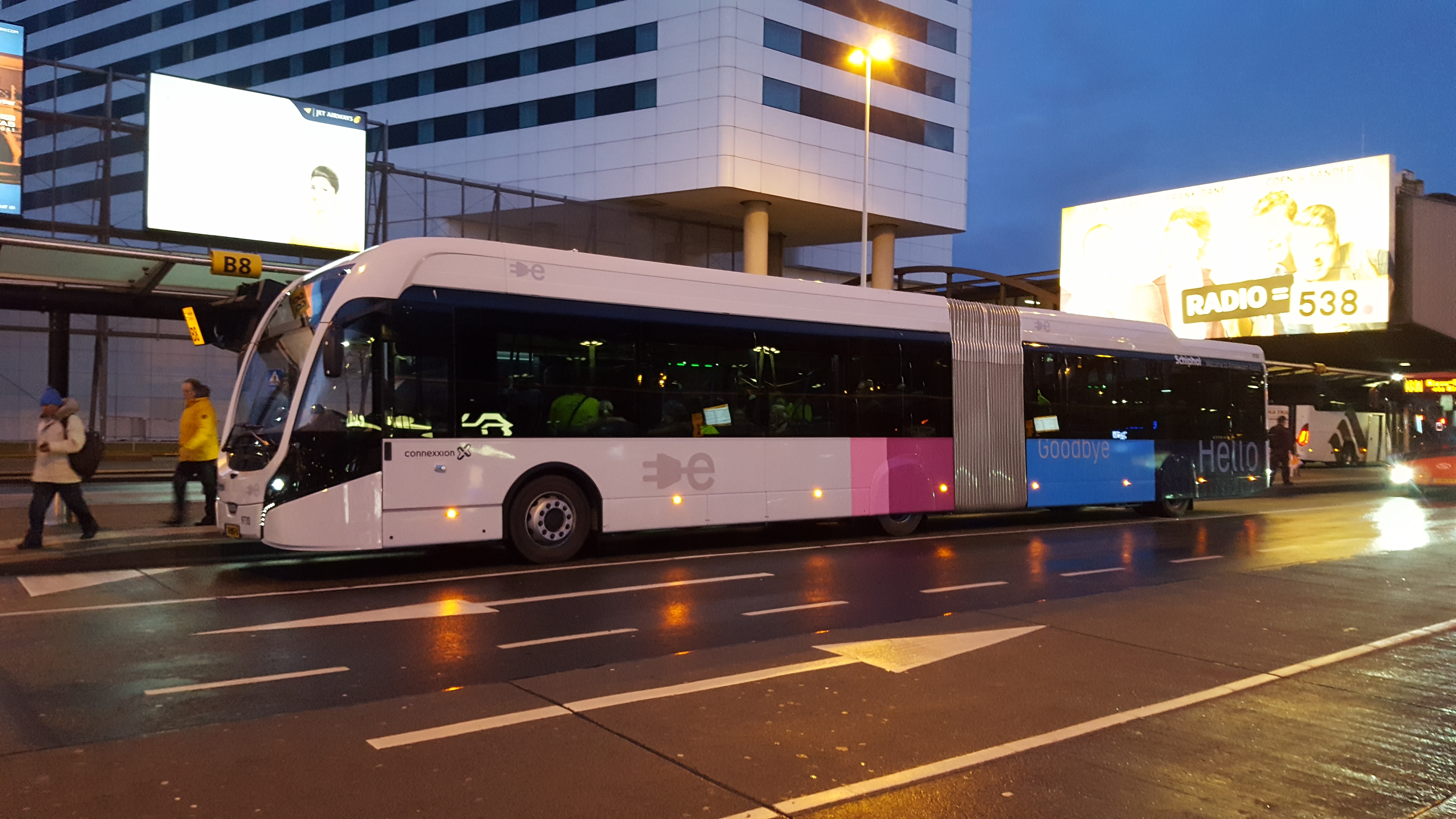 Europe's largest electric bus fleet operates at and around Schiphol