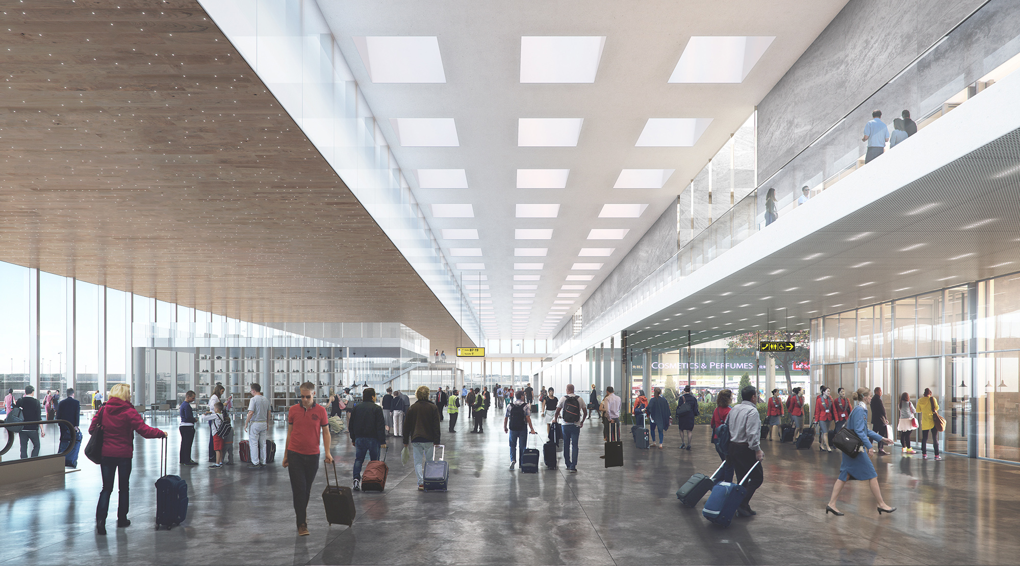 Beelden van de nieuwe terminal van Schiphol