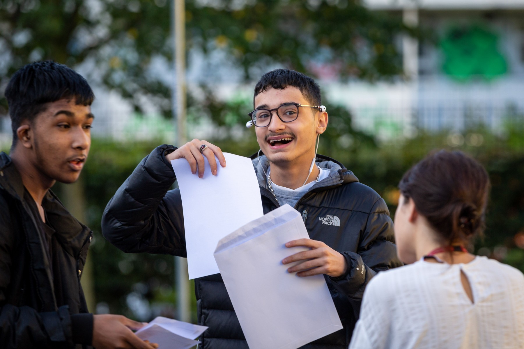 Students at The City Academy, Hackney receive GCSE results amid COVID ...