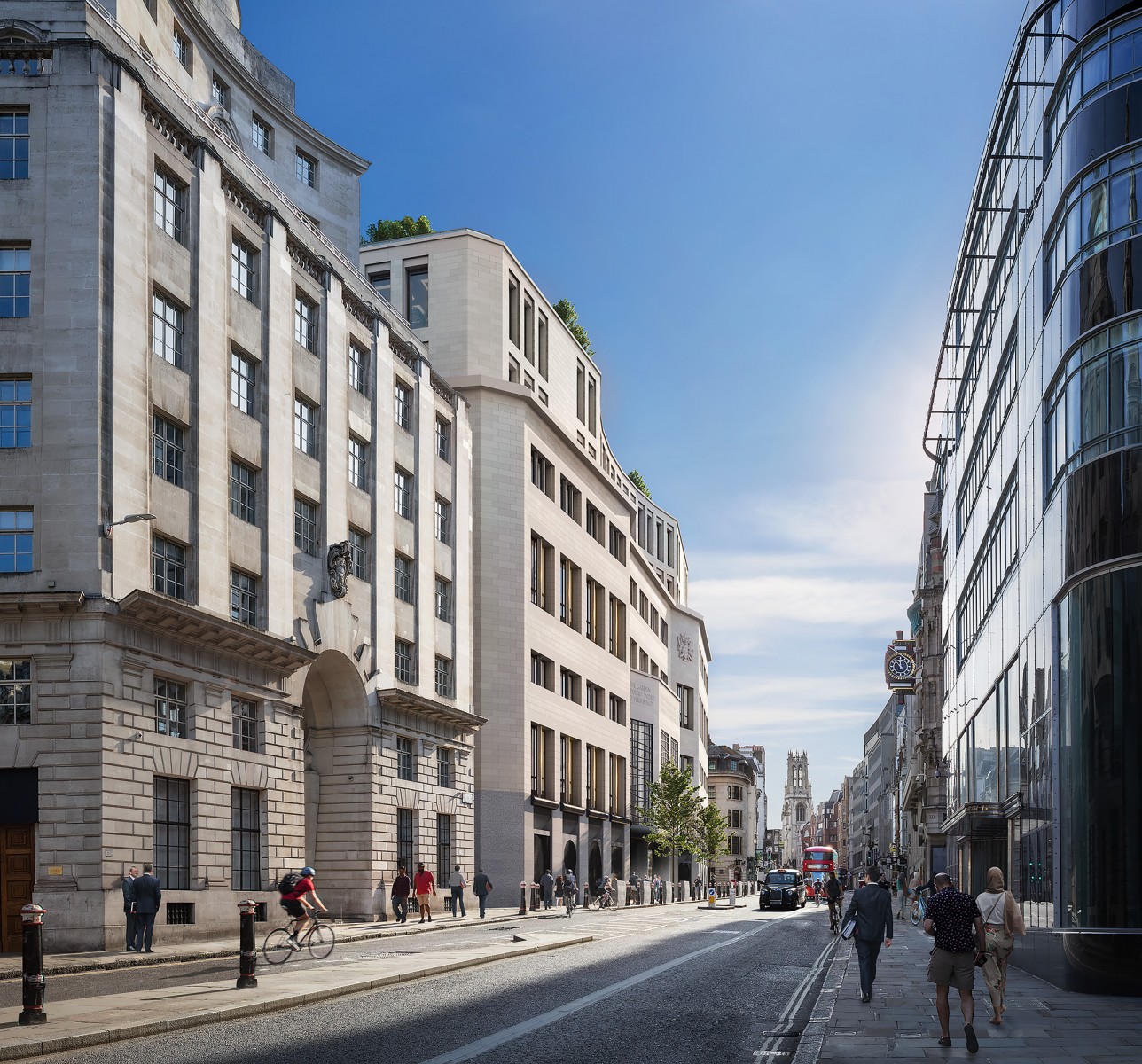 Salisbury Square Development Fleet St looking west
