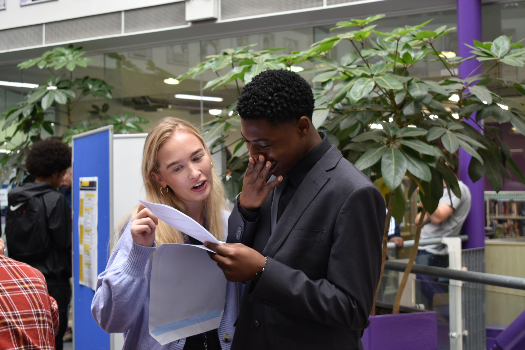 Students at City of London Academy Southwark celebrate GCSE results